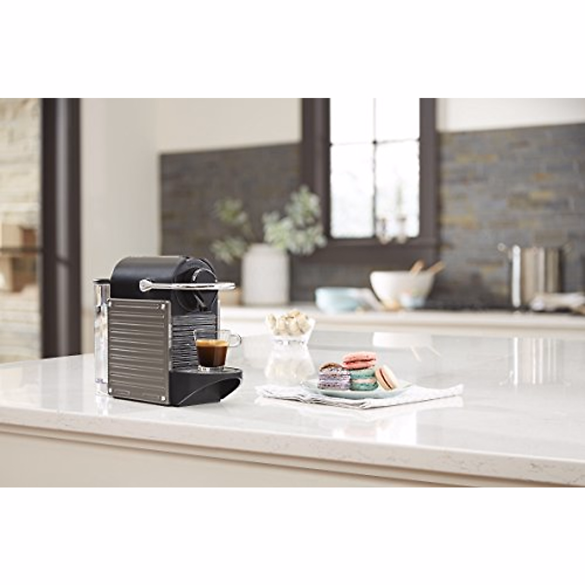 Nespresso Pixie Original Espresso Machine by Breville, Titan