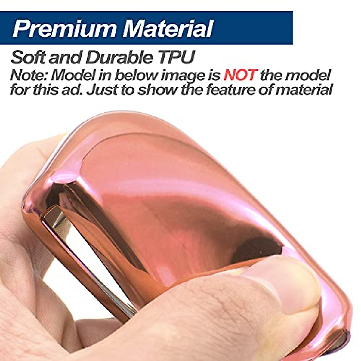 INFIPAR Fit for 2021 2020 Subaru Ascent BRZ Crosstrek Forester Impreza Legacy Outback WRX STI TPU Key Fob Remote Cover Case Shell Glove Pouch Holder Protector Keyless Entry Sleeve Accessory, Pink