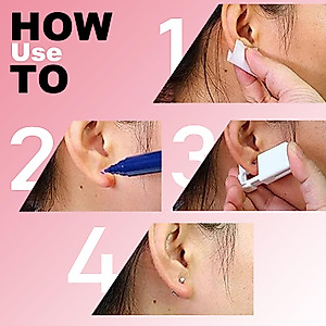 Nose Piercing Gun Kit - Canethy Disposable Nose Piercer Self Nose Pierce Kit with Nose Studs Portable Piercing Kit Household Body Piercing Kit Tools Piercing Supplies Piercing Kit