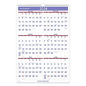 AT-A-GLANCE 2023 Wall Calendar, 20" x 30", Extra Large, Spiral Bound, Monthly (PM428)