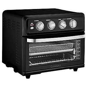 Cuisinart Air Fryer + Convection Toaster Oven, 8-1 Oven with Bake, Grill, Broil & Warm Options, Stainless Steel, TOA-70 (Matte Black)