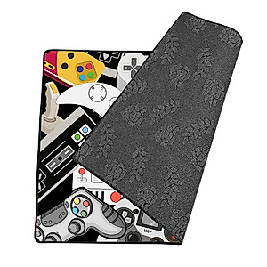 Lacut Game Rug Teen Boys Carpet with Game Controller Decoration, 3D Gaming Rugs for Boy’s Bedroom Living Room Playroom, Non-Slip Gamer Carpet Children Gaming Area Rugs (47" x 31")