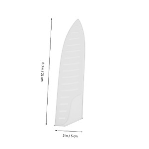 6pcs Scabbard Knife Blade Protectors Cutter Accessories Cutter Plastic Cutter Cover Cutter Guard Cook Cutter Sleeve Plastic White Knives Storage Box Knife Sleeves Cover