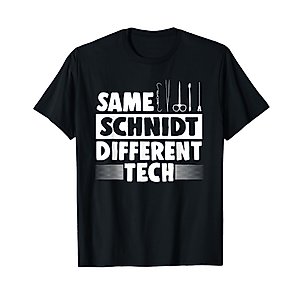 Same Schnidt Different Tech Surgical Scalpel Nurse Surg Tech T-Shirt