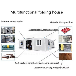 Generic Grande Portable 40ft prefab Homes Expandable Container House for Sale. (Grey, White, Customize, 40ft)