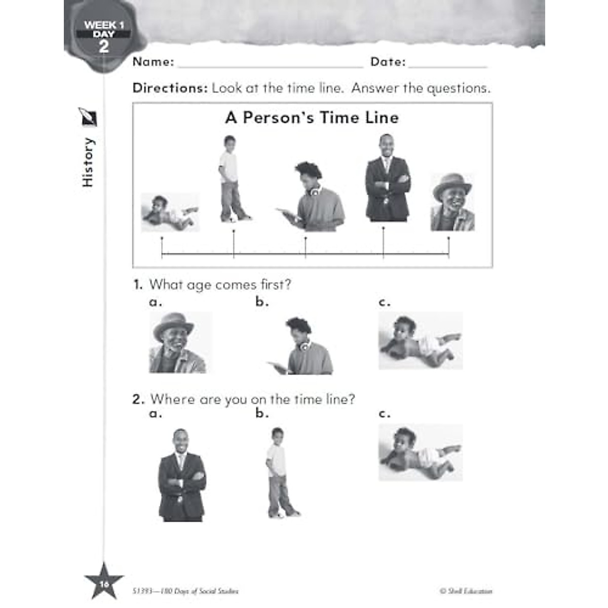 180 Days: Social Studies, Early Elementary Social Studies for 1st Grade Practice Workbook for Classroom and Home, Cool and Fun Practice Created by Teachers (180 Days of Practice)