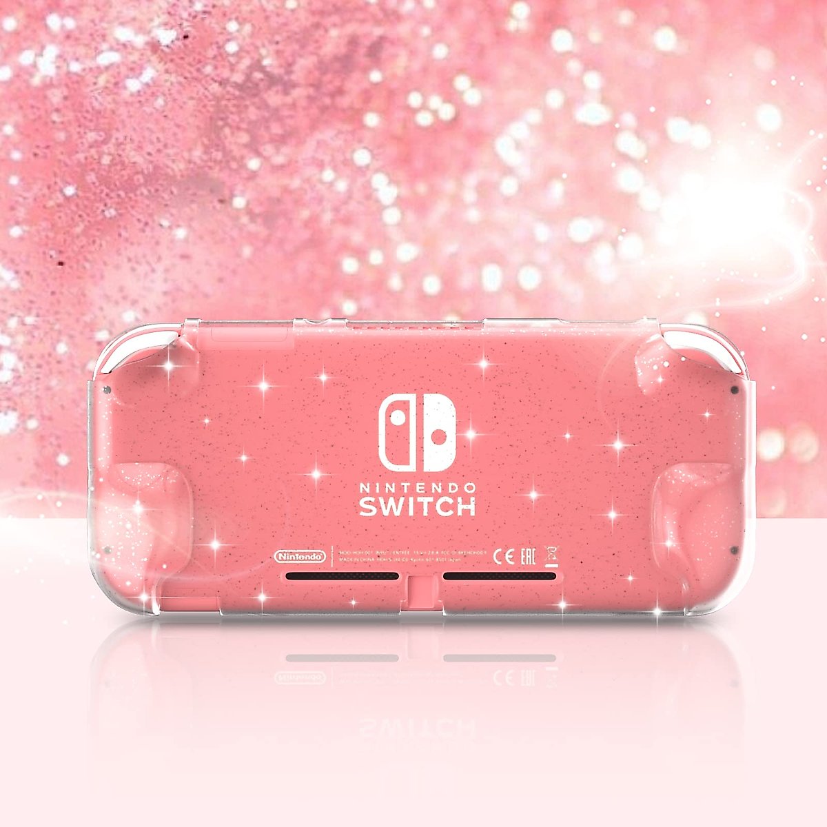 Switch lite Glitter Case, Comfortable Switch lite Grip Case, Soft and Durable Switch lite TPU Case