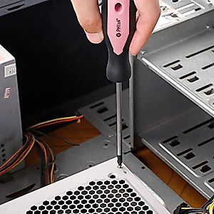 Amazon Basics 12 Piece Magnetic Screwdriver Set, Pink