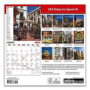 365 Days to Spanish 2021 Wall Calendar
