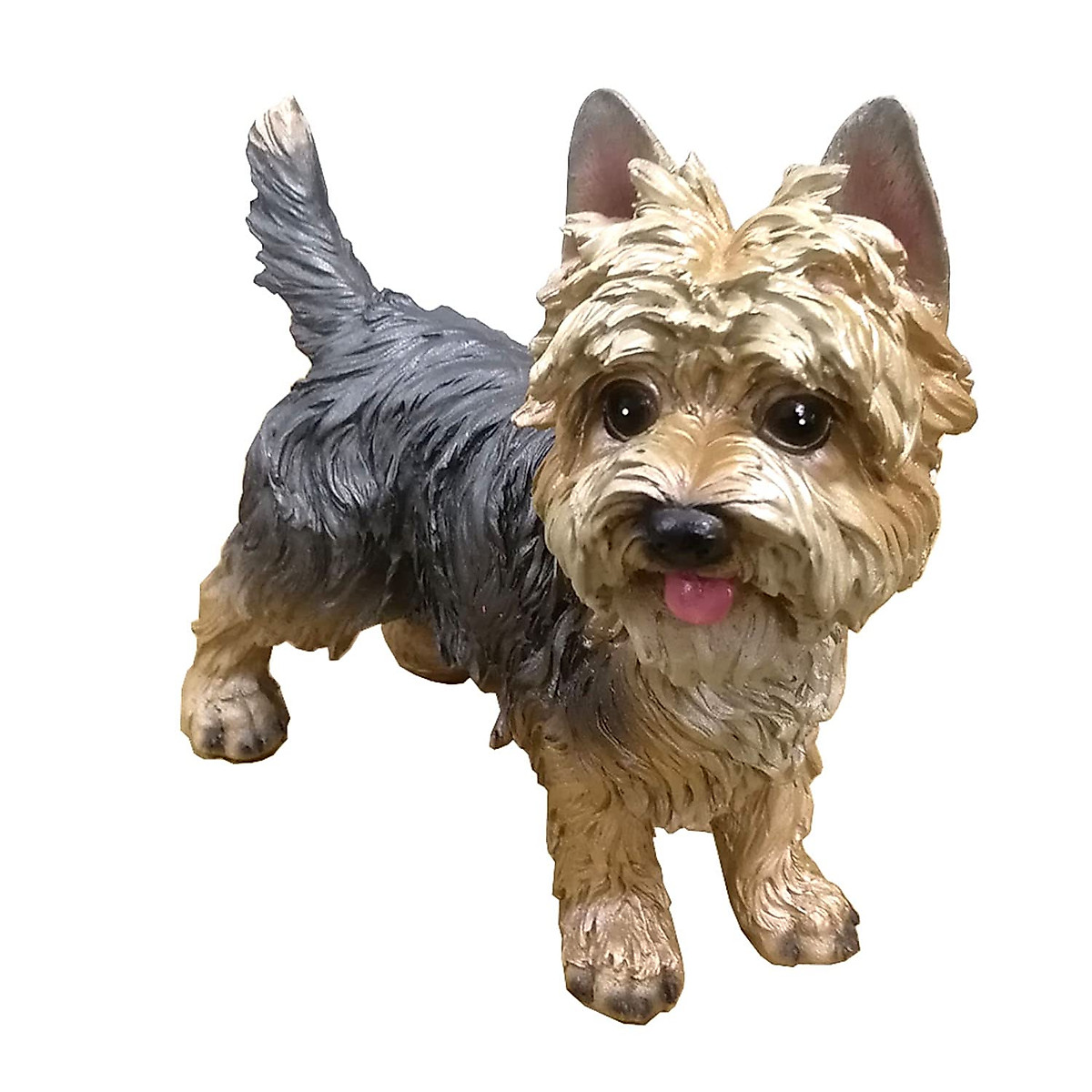 WANLIAN Dog Sculptures Simulation Dog Ornaments Dog Statue Living Room Home Furnishings Outdoor Garden Decorations Yard Decorations - Resin Dog Sculpture (Yorkshire Terrier Statue)