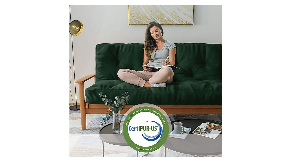 Royal Sleep 8" Foam Futon Mattress - Navy Queen Size