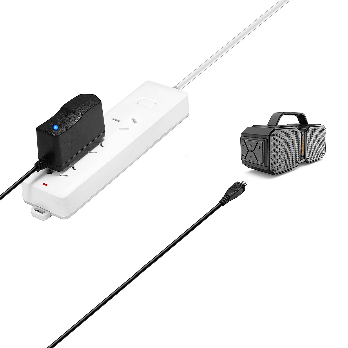 M83 Charger Charing Cable AC Wall Adapter Power Supply Cord Compatible with Bugani M90/M83/M118/M99/M130/M128,FUGOO Tough 2.0/Sport 2.0/Style 2.0,MusiBaby M71/M88 Speaker Charger Cord