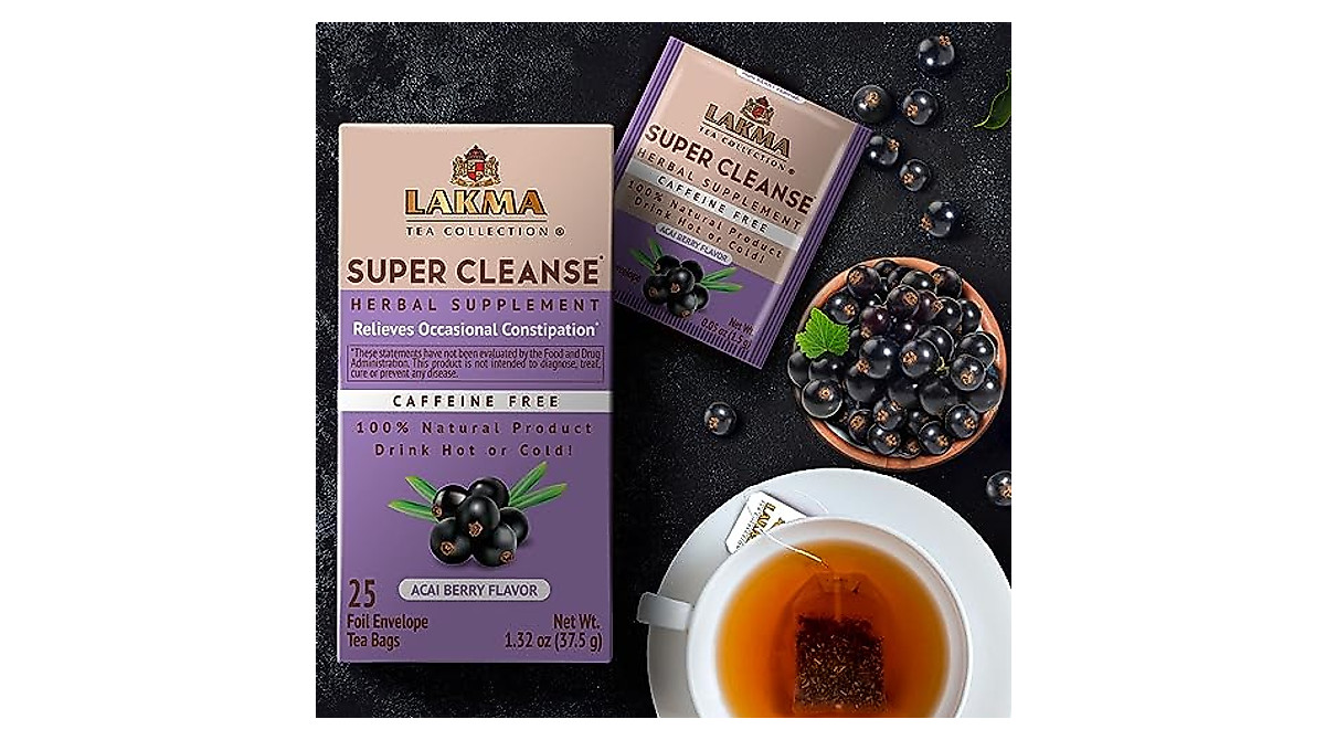 Lakma Super Cleanse Tea with Acai Berry - Gentle Detox