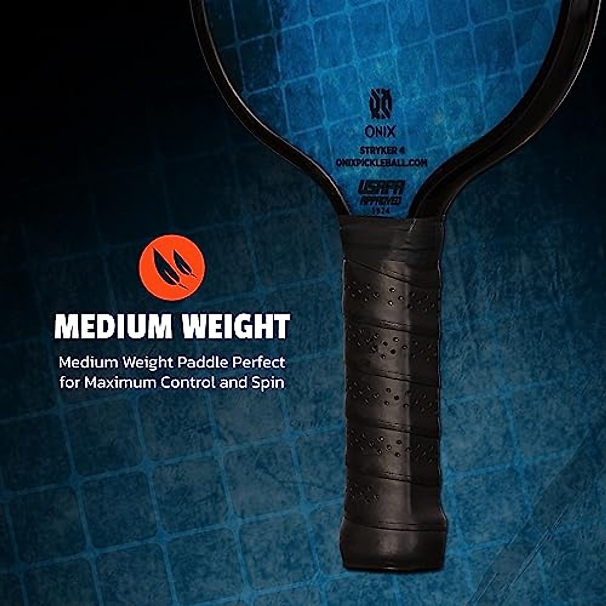 Onix Composite Stryker 4 Pickleball Every Level Oversized Paddle Shape– Blue