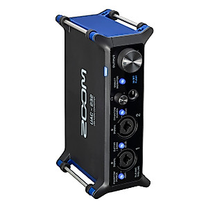 Zoom UAC-232 Audio Converter with 32-Bit Float, Audio Interface,2 XLR/TRS Combo Inputs, Headphone Outputs, 192 kHz Sample Rate, For Music & Streaming