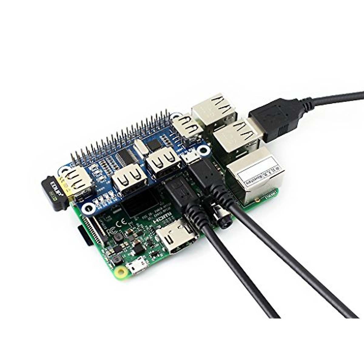 4 Port Raspberry pi USB HUB HAT Onboard USB to UART Compatible With USB2.0 1.1 For Raspberry Pi Series Board Serial Debugging