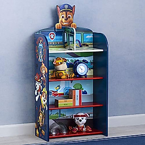Delta Children Wooden Playhouse 4-Shelf Bookcase for Kids, PAW Patrol