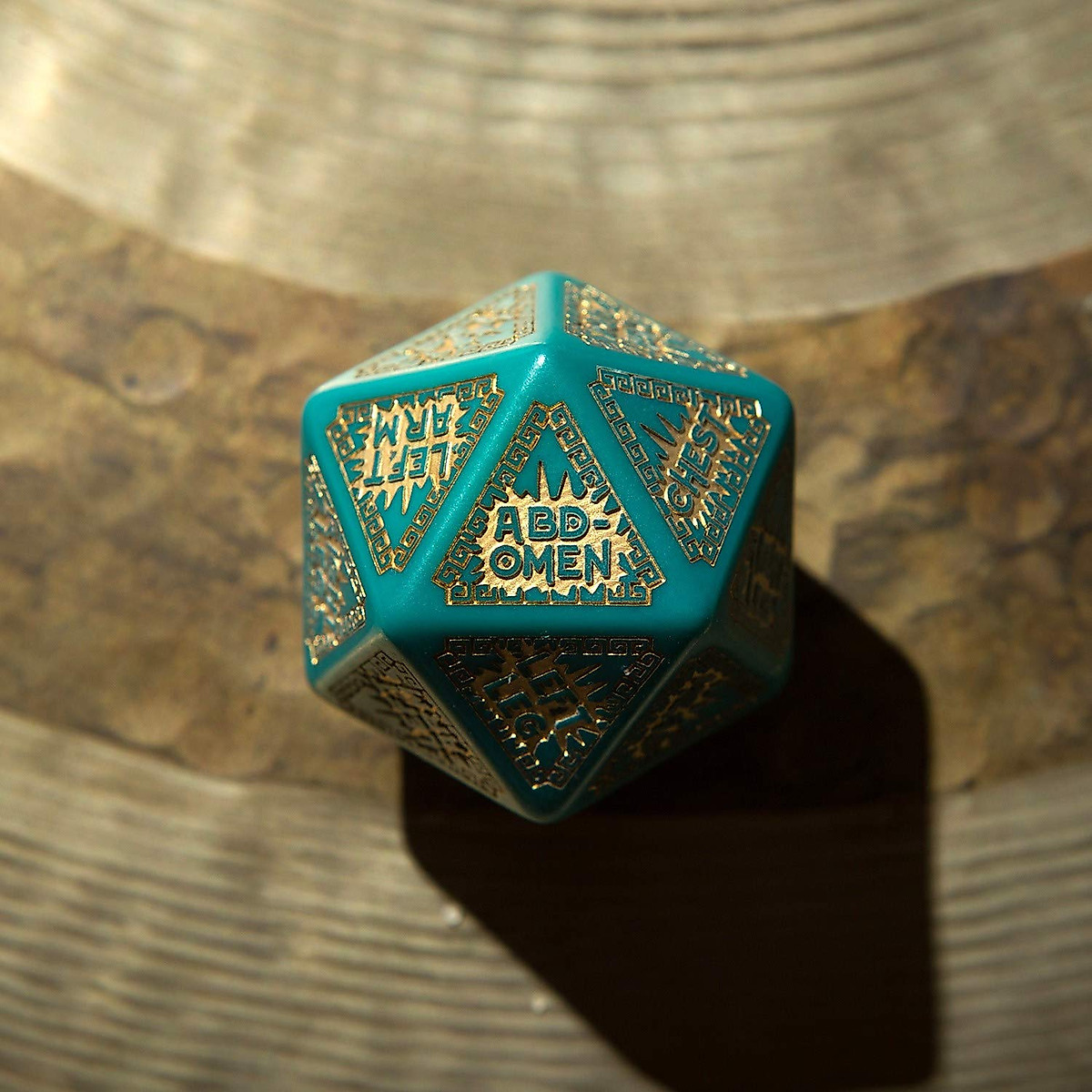RuneQuest Turquoise & Gold Expansion Dice 3