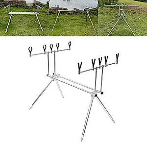 Fishing Tackle Tools, Fishing Rod Stand Holder Easy to Carry Aluminium Alloy Material for Outdoor for Fishing