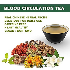 BRAVO TEAS&HERBS Blood Circulation Herbal Tea, Caffeine Free, 20 Count