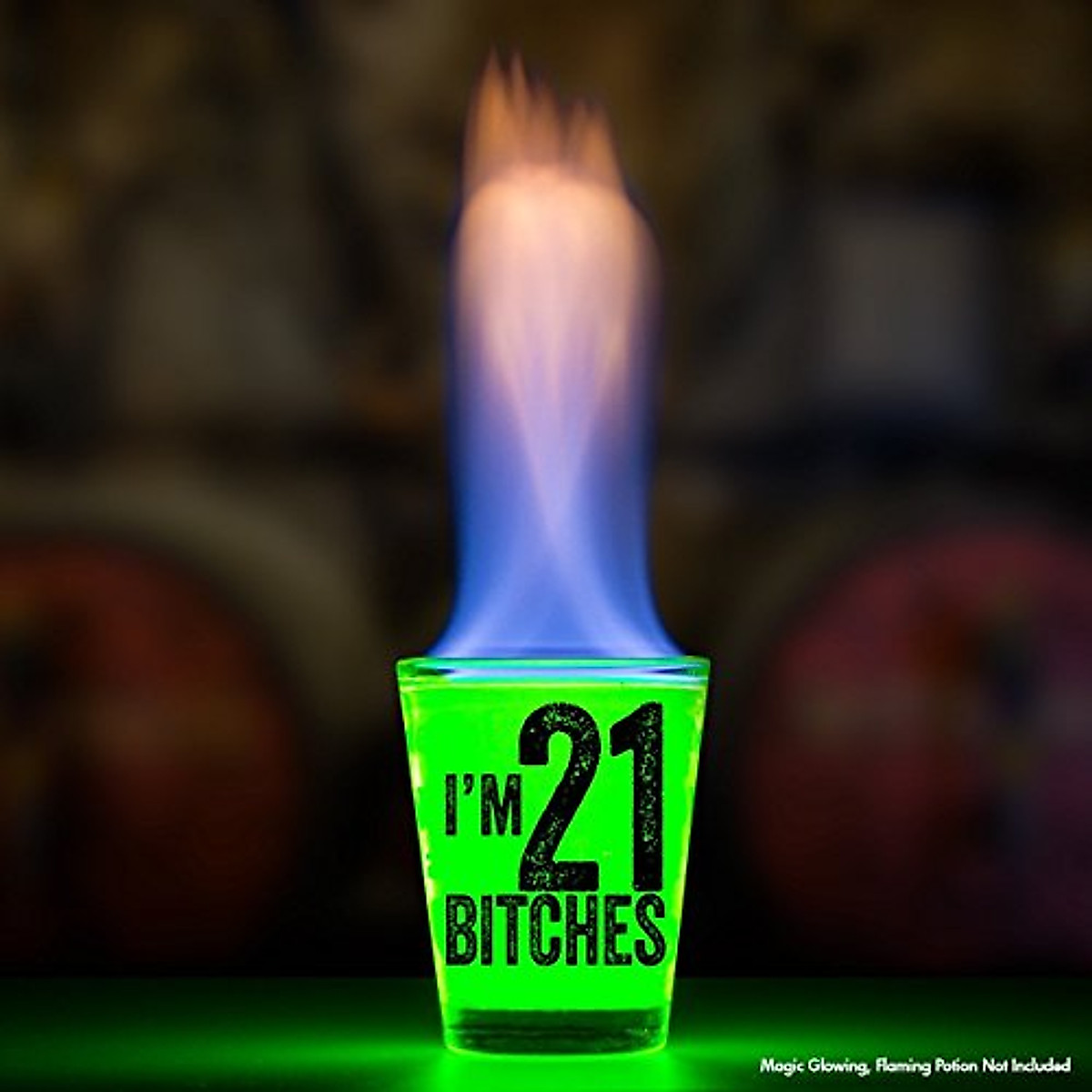 I'm 21 Bitches Shot Glass - 21st Birthday Gift - Celebrate Turning Twenty One - Perfect 21st Birthday Gift and Decor for Friends and Loved Ones