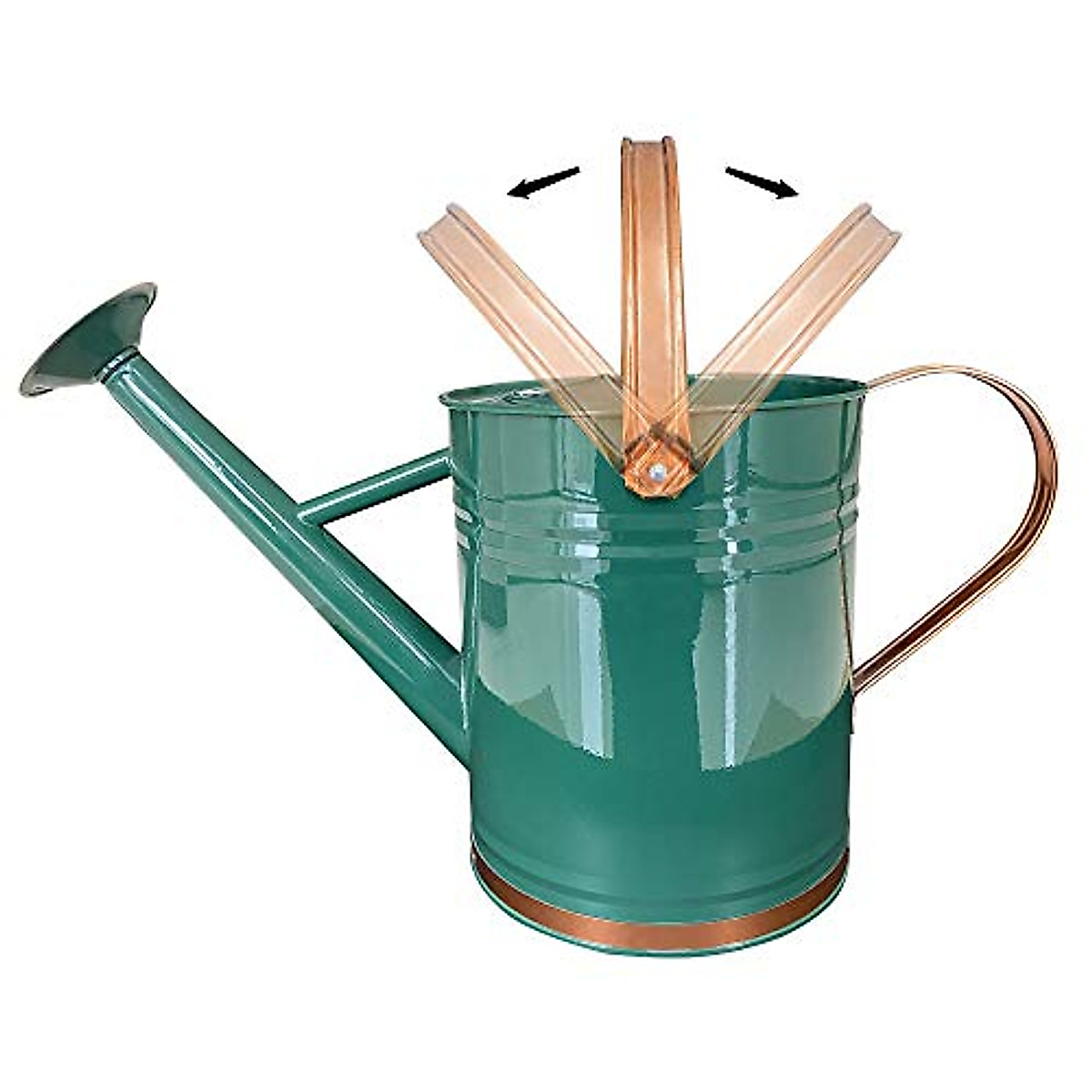 Metal Watering Can for Outdoor and Indoor Plants, Watering Can Decor, 1 Gallon (1 Gallon Green2)