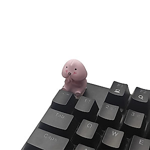 Backboon Hand-Customized Interesting and Creative Gaming Keycaps for Cherry MX Switches Mechanical Gaming Keyboard (Little Dingding3)