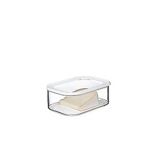 MEPAL, MODULA Food Storage Cheese Box with Lid for Parmesan, Cheddar, Feta, Mozzarella, All Cheese Types, BPA Free, 2000ml | 68oz, 1 Count