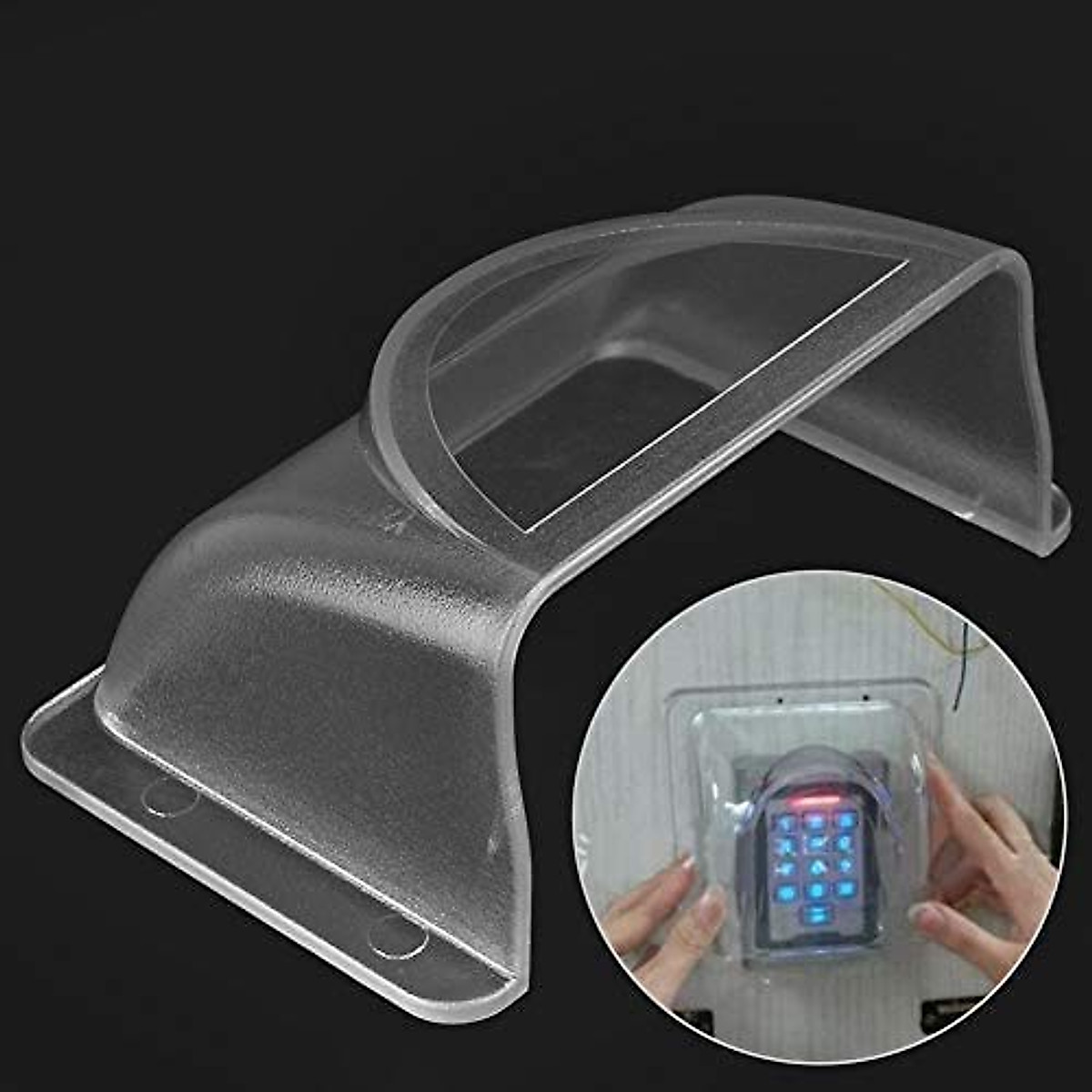 Plastic Rain Cover, Waterproof PV Plastic Rain Cover Waterproof Shell for Door Access Control Keypad Controller Rainproof Cover Sell Protector,Ring doorbell Cover