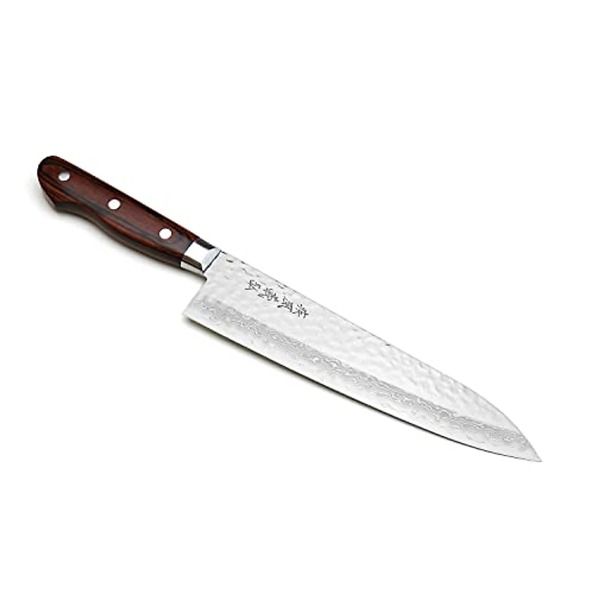 Yoshihiro VG10 16 Layer Hammered Damascus Gyuto Japanese Chefs Knife (8.25'' (210mm))