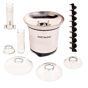 Nostalgia Electric Chocolate Fondue Fountain, 32-Ounce, 4 Tier Set, Fountain Machine for Cheese, Melting Chocolate, Liqueurs, Stainless Steel