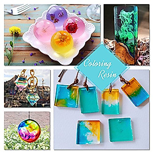 UV Resin 500g - Crystal Clear Improved Ultraviolet Curing Epoxy Resin for DIY Jewelry Making, Craft Decoration - Hard UV Glue Solar Cure Sunlight Activated Resin for Casting & Coating, DIY Resin Mold