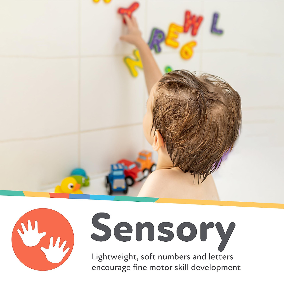 Nuby Floating Bath Tub Alphabet and Number Set, Soft Foam Educational Waterproof Letters and Numbers Toy, 36 Pieces