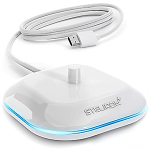 Galvanox Electric Toothbrush Replacement Charger for Braun Oral-B Electric Toothbrushes, Waterproof Inductive Base for Model 3757 - Portable Travel w/Built-in USB Power Cord (LED Charging Indicator)