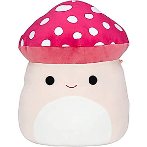 Squishmallows Official Kellytoy 8 Inch Squishy Soft Plush Toy Animals (Malcom Mushroom)