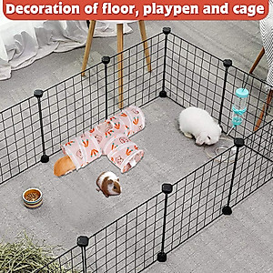 YUEPET 5.9" Guinea Pig Tunnels & Tubes Collapsible Pet 3 Way Play Tunnel Toys Small Animal Hideout Hideaway for Guinea Pig Chinchilla Ferret Hamster Rat(White)