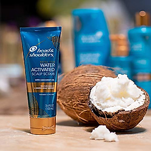 Head & Shoulders Royal Oils Water Activated Scalp Scrub With Coconut Oil Dye Free, 3.4 Fl Oz