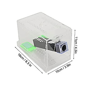 Luroze Cricket Care Kit, Easy to Cricket Keeper Tank Box High Transparency Acrylic Material for Home for Office(S)