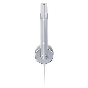 Lenovo 100 Stereo Analog Headset, 3.5mm, 180° Boom Microphone, Memory-Foam Earcups, GXD1B60597, Cloud Grey