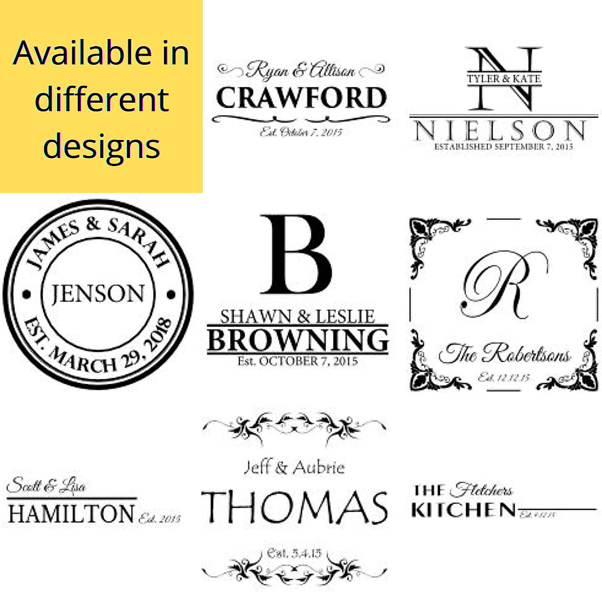 Personalized Wedding Gift for Couples - Engraved Bamboo Cutting Board - Engagement Gifts or Bride to Be Gifts - Mr & Mrs Gift (6x8 Two Tone Rounded, Harrison Design)