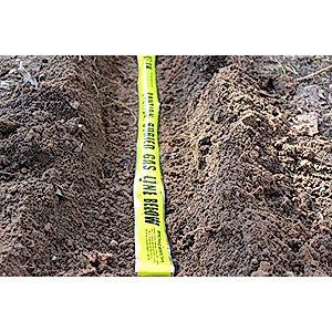 Swanson Tool Co DETY31005 3 inch by 1000 Foot 5 MIL Detectable Safety Tape"Caution Buried Gas Line Below" Yellow with Black Print