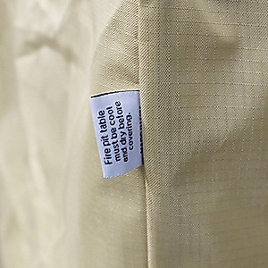 Outdoor Greatroom Company 57" x 27" Protective Fire Pit Cover in Tan