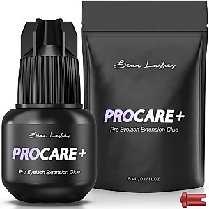 Extra Strong Eyelash Extension Glue for Professionals – Super Strong Black Bonding Adhesive for Long Lasting Semi Permanent Individual Lash Extensions – 3s Fast Drying / 6 Weeks Retention