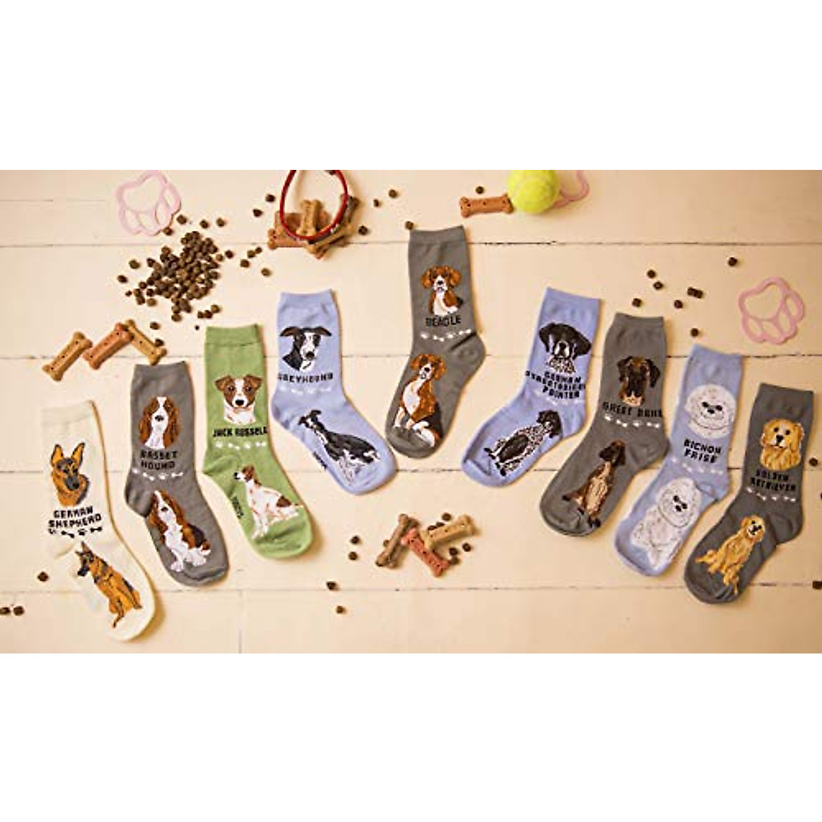 Foozys Unisex Crew Socks | Canine/Dog Collection | German Shepherd