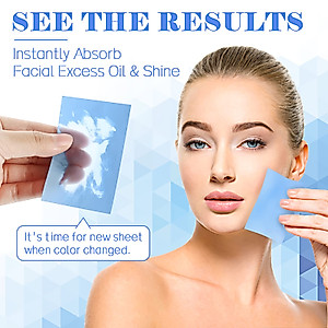 Great Absorbent Oil Blotting Sheets for Face - 10% Larger Oil Control Film 50 Sheets- High-Performance, Makeup Friendly Blotting Paper for Oily Skin, Tear-proof Oil Absorbing Tissues