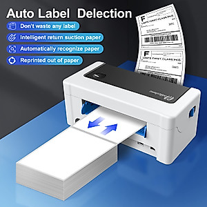 Milestone Shipping Label Printer ,4x6 Desktop Thermal Label Printer for Shipping Packages Small Business, Compatible with USPS,FedEx,Etsy, Shopify,Ebay,Amazon, Compatible Windows and Mac (White)