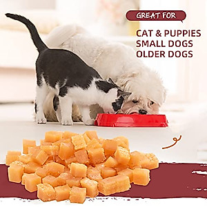 Jungle Calling Soft Chicken Treats for Dog and Cat, Natural Grain Free Chewy Food Snacks for Training Rewards for Small Dogs, High Protein, 10.6 oz