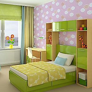 Yifely SimpleLife4U Removable Shelf Liner Self-Adhesive Drawer Covering Furniture Protect Paper 17x118 Inch Pink Jasmine