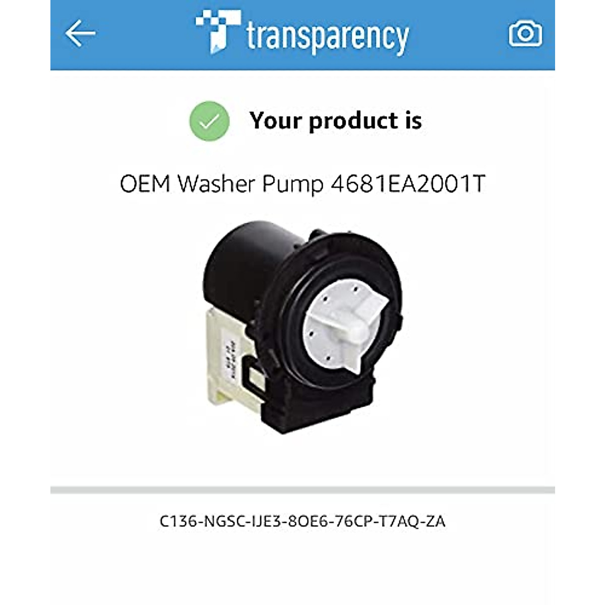 OEM Washer Pump 4681EA2001T
