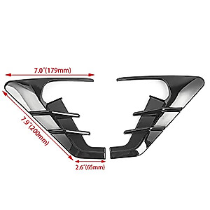 muge racing Tesla Model 3 Y Side Camera Indicator Protection Cover, Tesla Accessories Compatible with Model 3 Model Y Autopilot 2.0-3.0(Glossy Black)